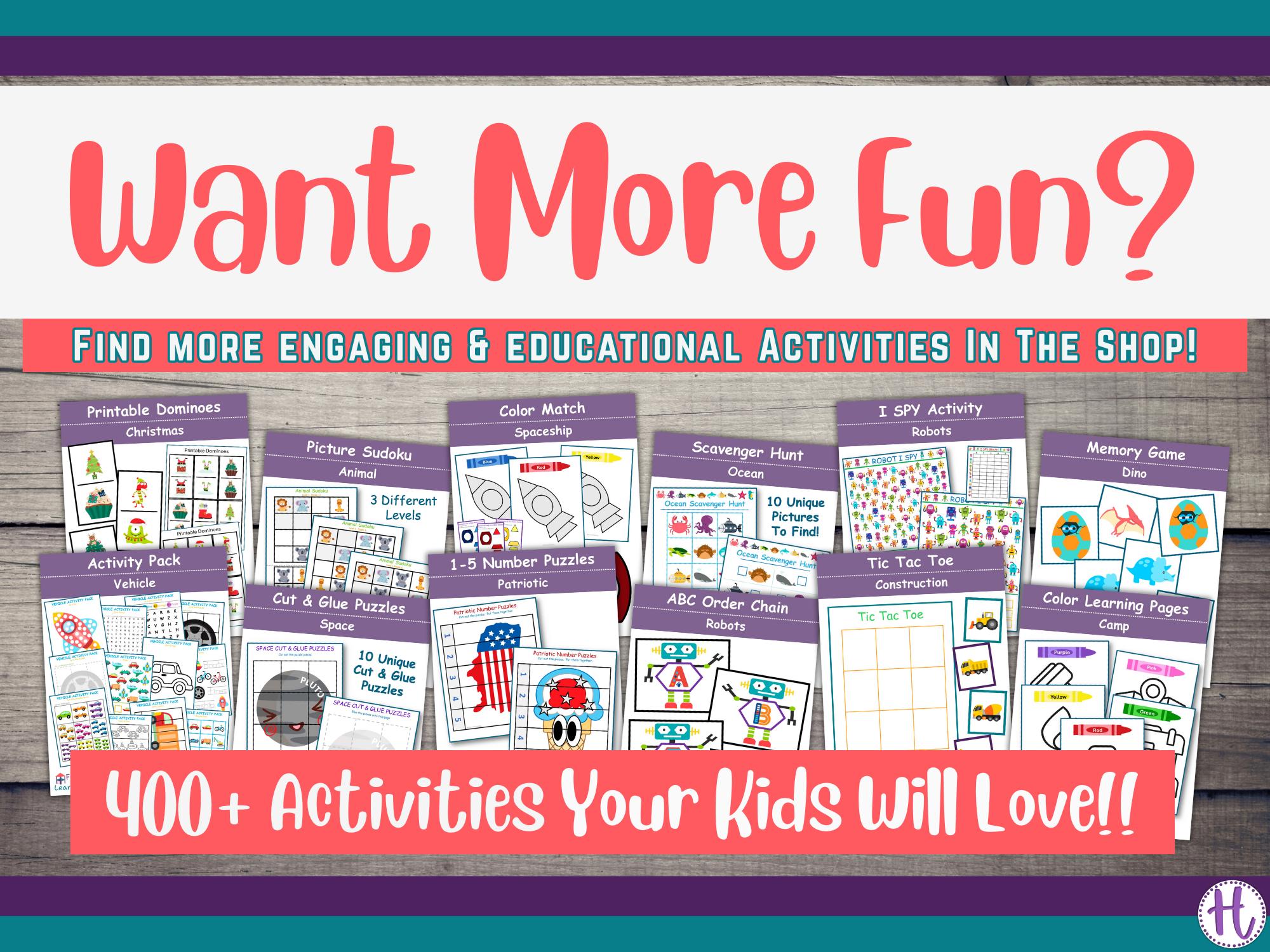 Monster Memory Game for Kids: Printable Matching Activity (PDF) - Etsy