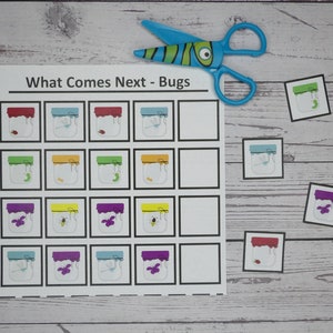 Bug What Comes Next, Sequencing Sheets for Preschool, Kindergarten ...