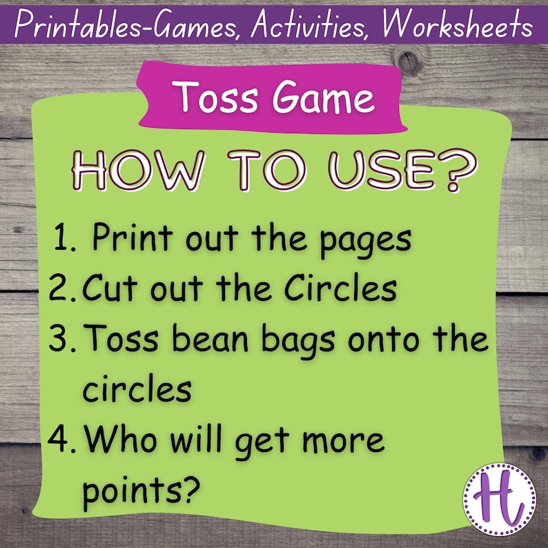Valentine's Day Toss Game: Printable Active Math Activity for Kids (PDF ...