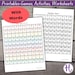 1-100 Number Chart for Kids, Math Learning Worksheet, Number Reference ...
