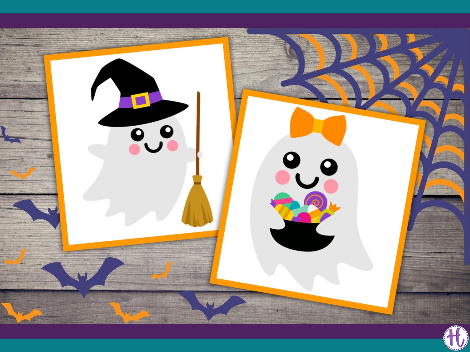 Halloween Ghost Tic Tac Toe Game: Printable Kids Activity (PDF) - Etsy