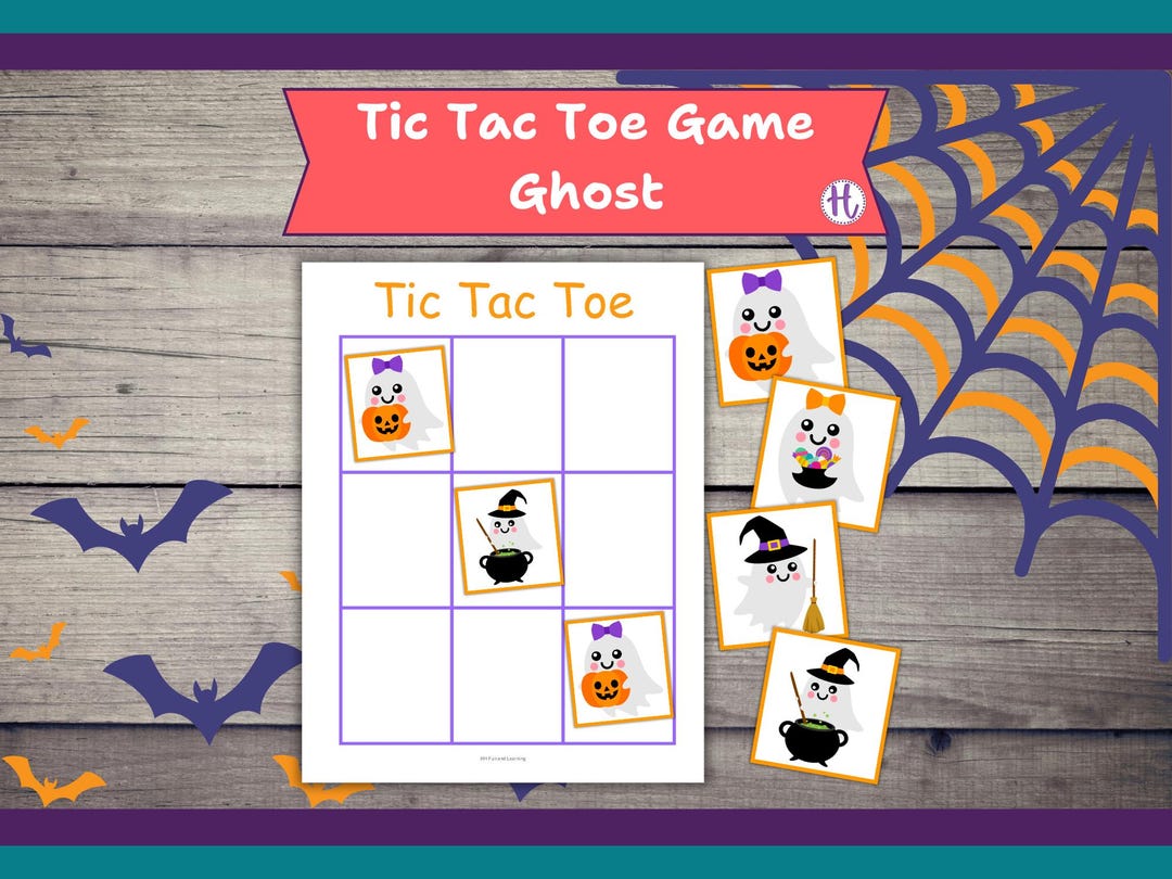Halloween Ghost Tic Tac Toe Game: Printable Kids Activity (PDF) - Etsy