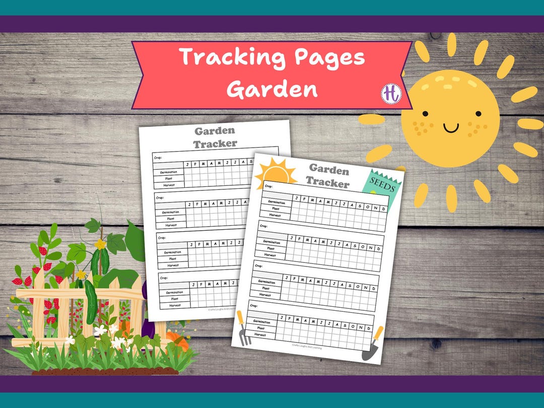 Garden Tracker, Simple Garden Overview Plan (PDF) - Etsy