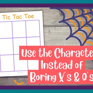 Halloween Ghost Tic Tac Toe Game: Printable Kids Activity (PDF) - Etsy