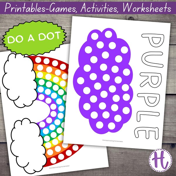 Camping Do A Dot Printable Worksheets for Kids, Dot Marker Activity ...