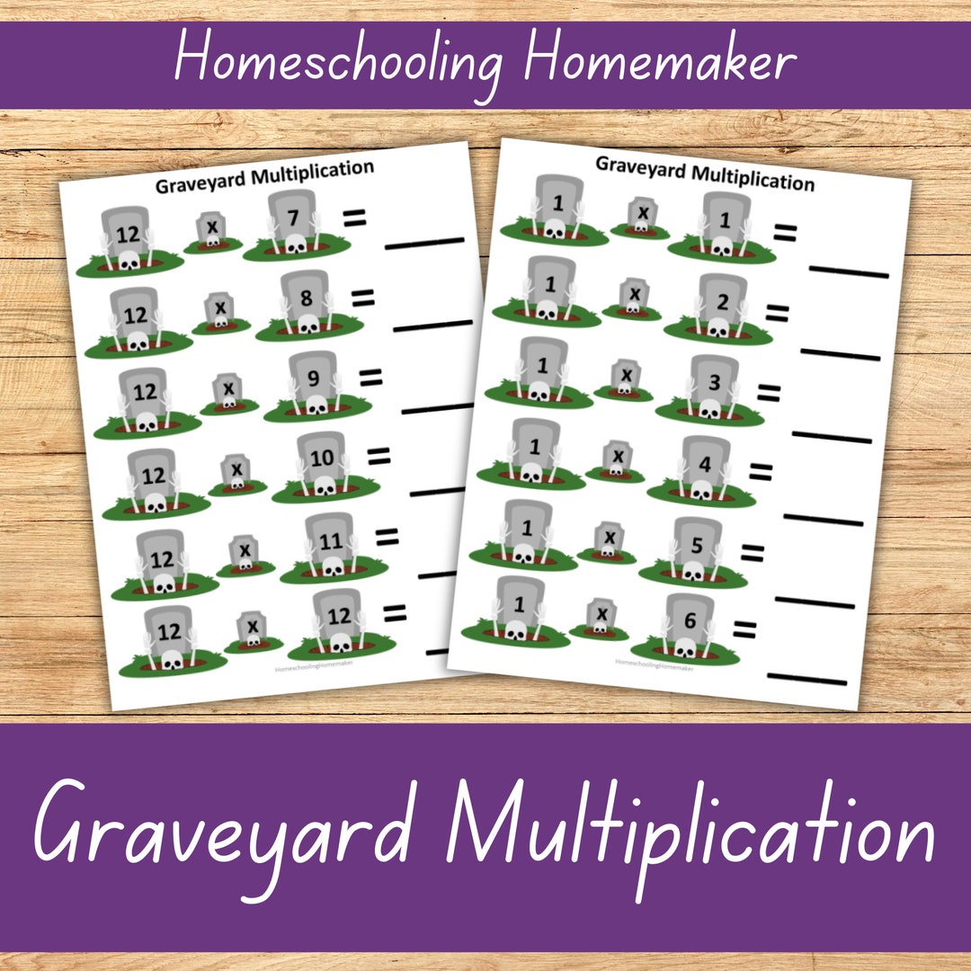 Multiplication Fact Worksheets-halloween for Kids Learning - Etsy