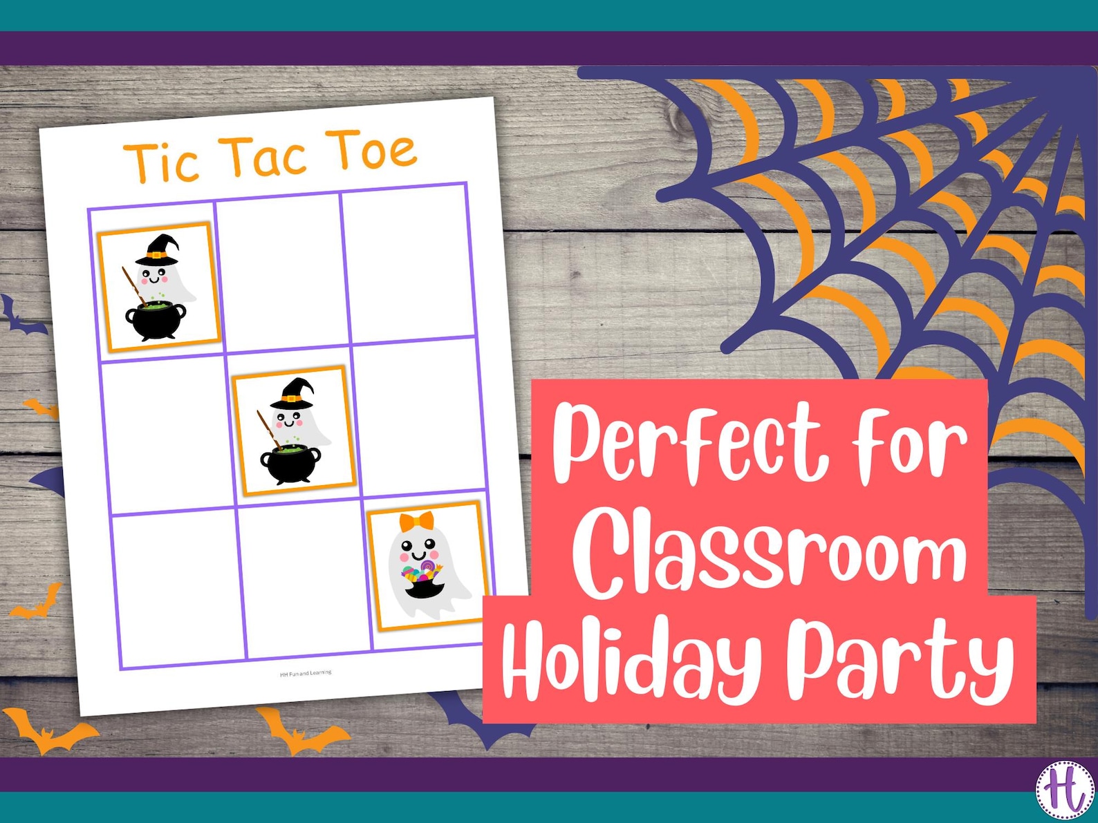Halloween Ghost Tic Tac Toe Game: Printable Kids Activity (PDF) - Etsy