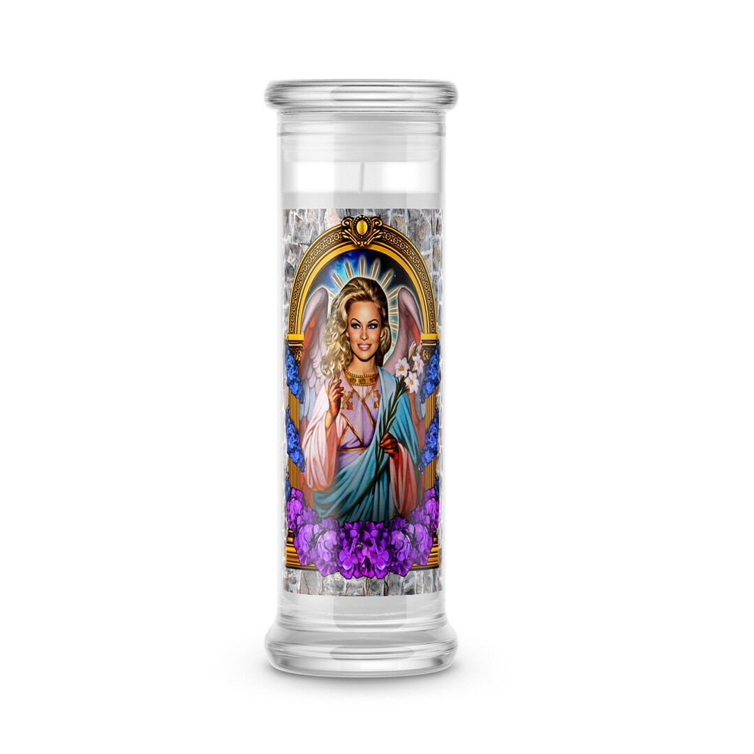 Saint Pamela Anderson Candle Pamela Anderson Sticker - Etsy