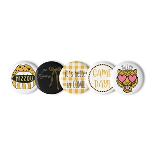 Go Mizzou Pin Buttons- Gameday, Pins, Football, Football Pins, College ...