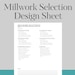 Millwork Design Selection Sheet: Builder Color Template (digital ...