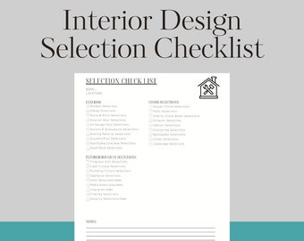 Interior Design Programming Checklist Phases Schematic Design SD And