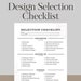 New Home Construction Checklist: Interior Design Template (digital ...