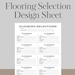 Flooring Material Selection Sheet, Building Product Sheet, Flooring ...