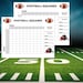 The Big Game Football Square Game, 100 Square and 25 Square Game Board ...