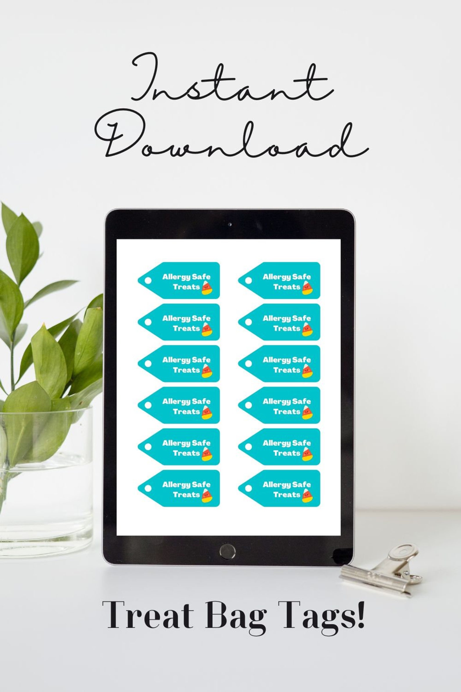 Allergy Safe Treat Bag Tag, Allergy Friendly Treat Tag, Allergy Tag ...