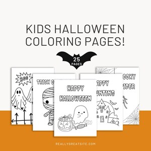 Kids Spooky Season Coloring Pages Kids Ghost Art Spooky - Etsy