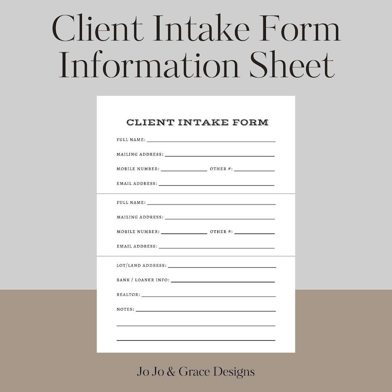 Building Construction Client Intake Form, New Home Construction Contact ... Building Construction Client Intake Form, New Home Construction Contact ...