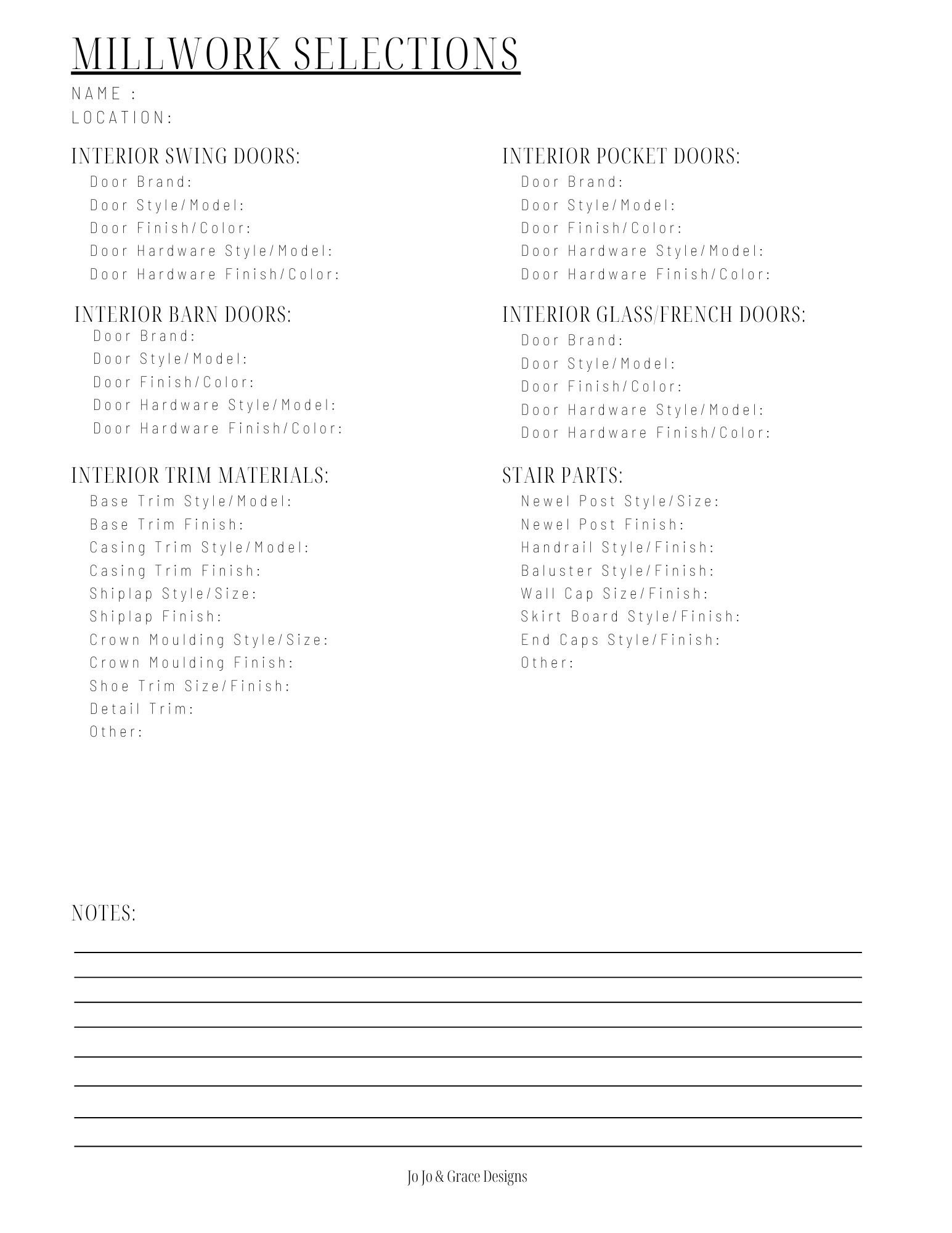 Home Building Design Selection Package: 10-page Checklist (PDF) - Etsy