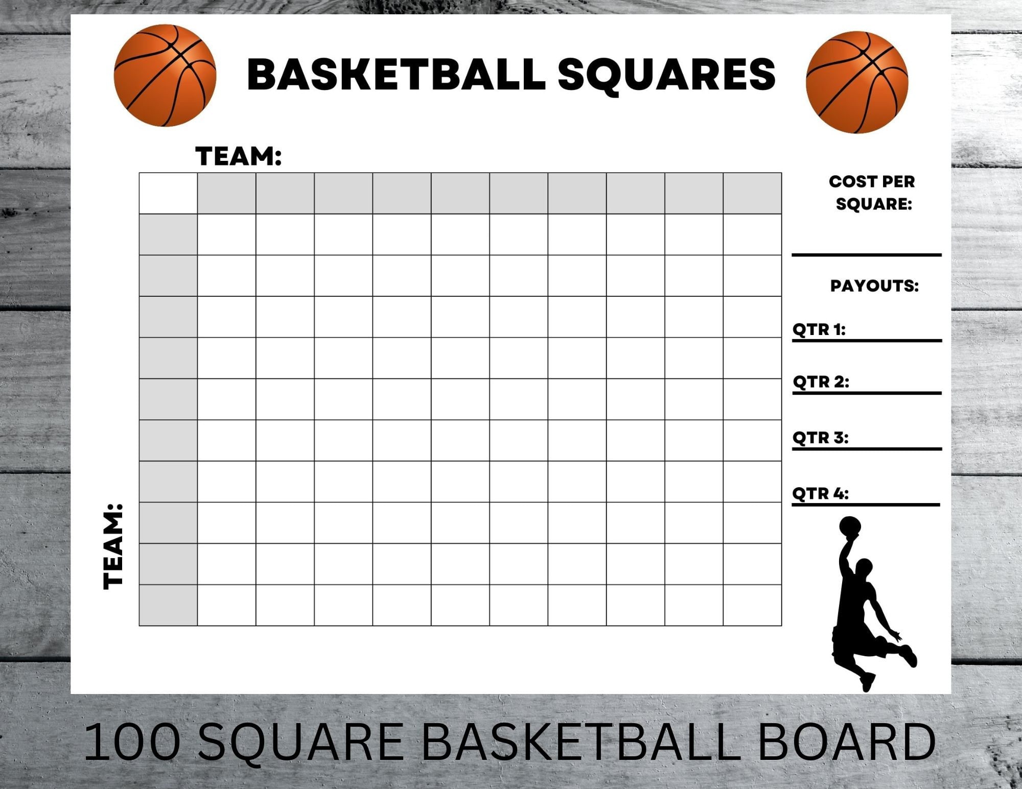 Four Square Board Game