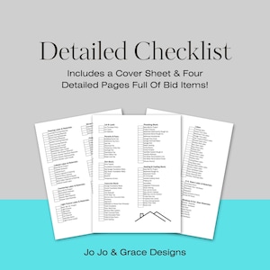 New Home Construction Estimating Checklist (printable PDF) - Etsy