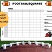 Football Squares Game Board: 100 Square Grid (digital Download) - Etsy