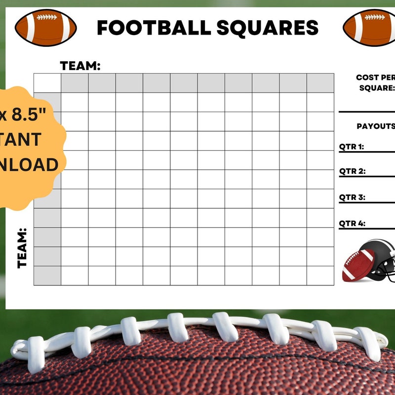 100 Square Raffle Board - Etsy Australia