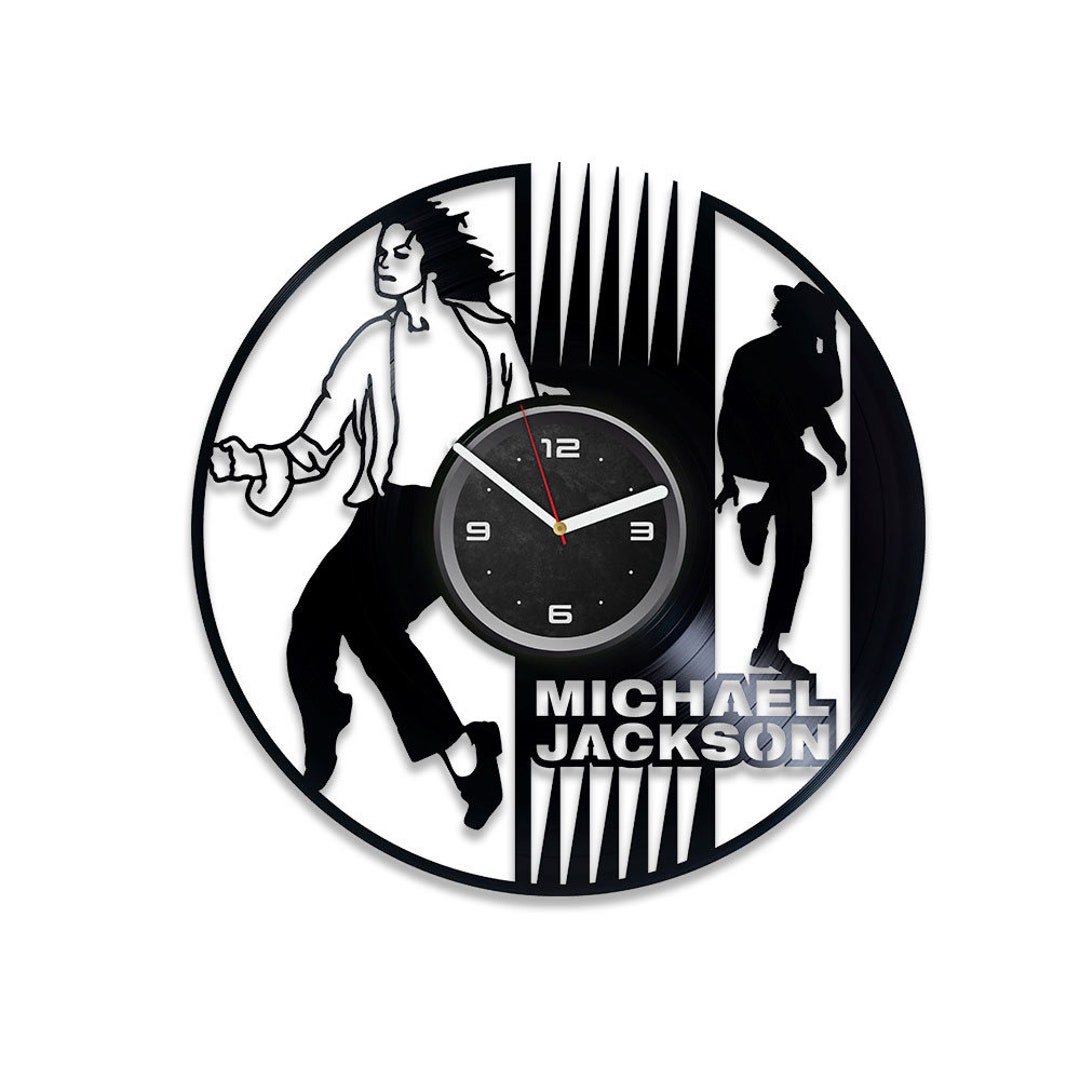 Michael Jackson Vinyl Record Black Clock King of Pop Modern Decor for ...