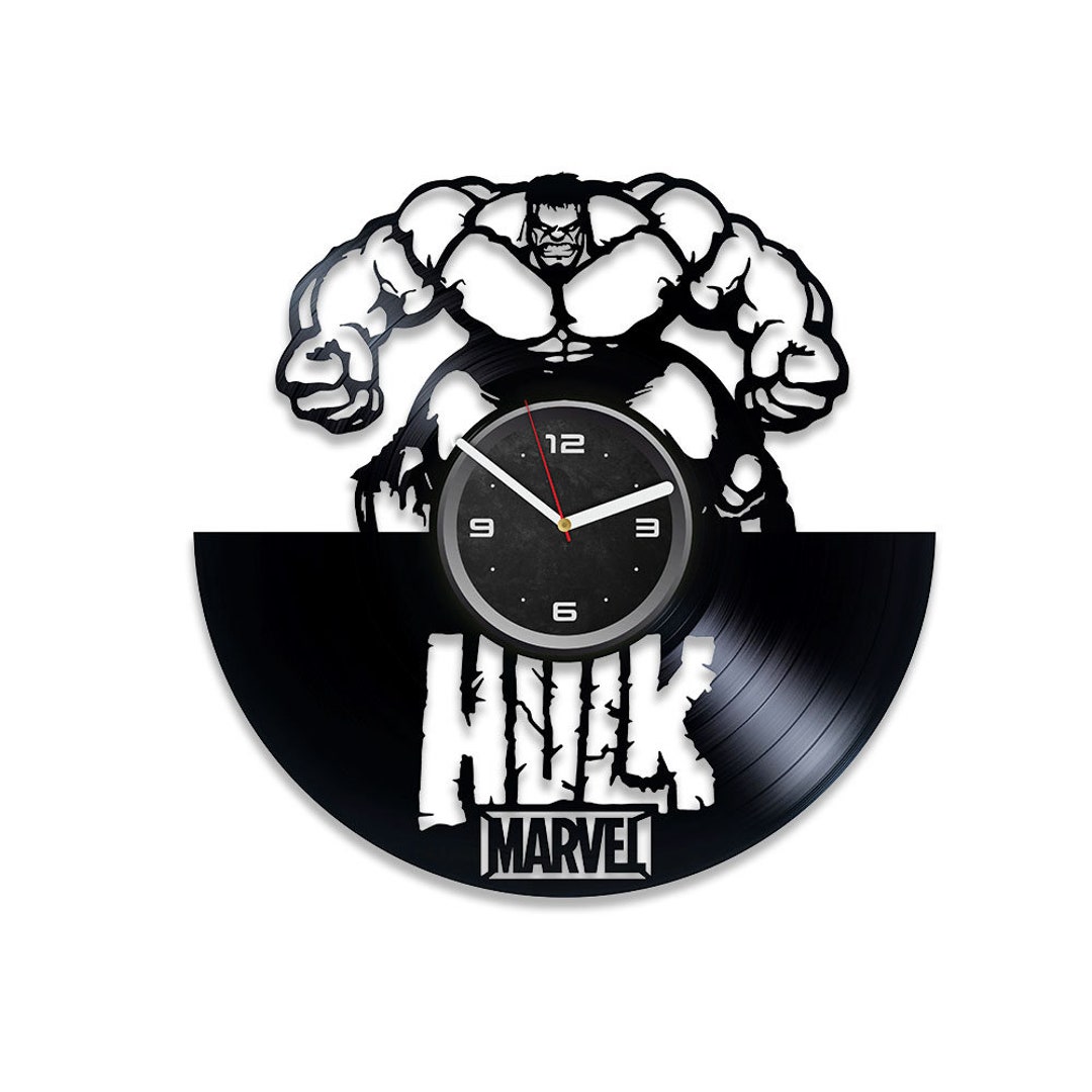 Incredible Hulk Vinyl Record Silent Wall Clock Movie Lover Gift Marvels ...