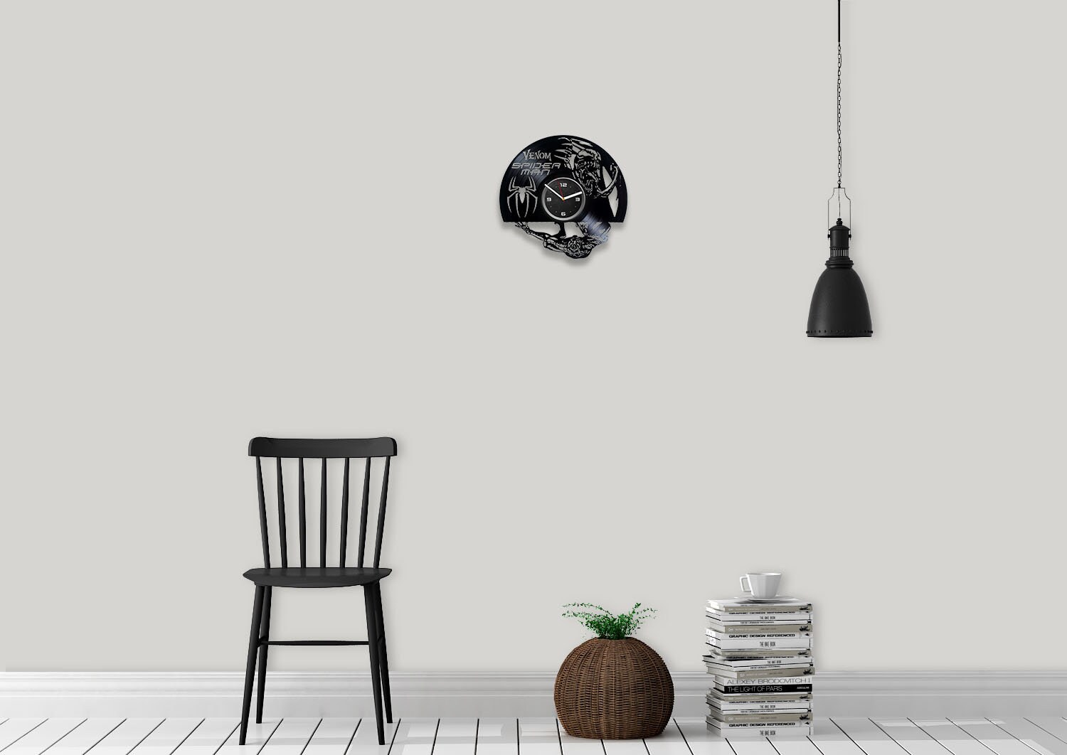 Venom Spiderman Vinyl Record Round Wall Clock Superhero - Etsy