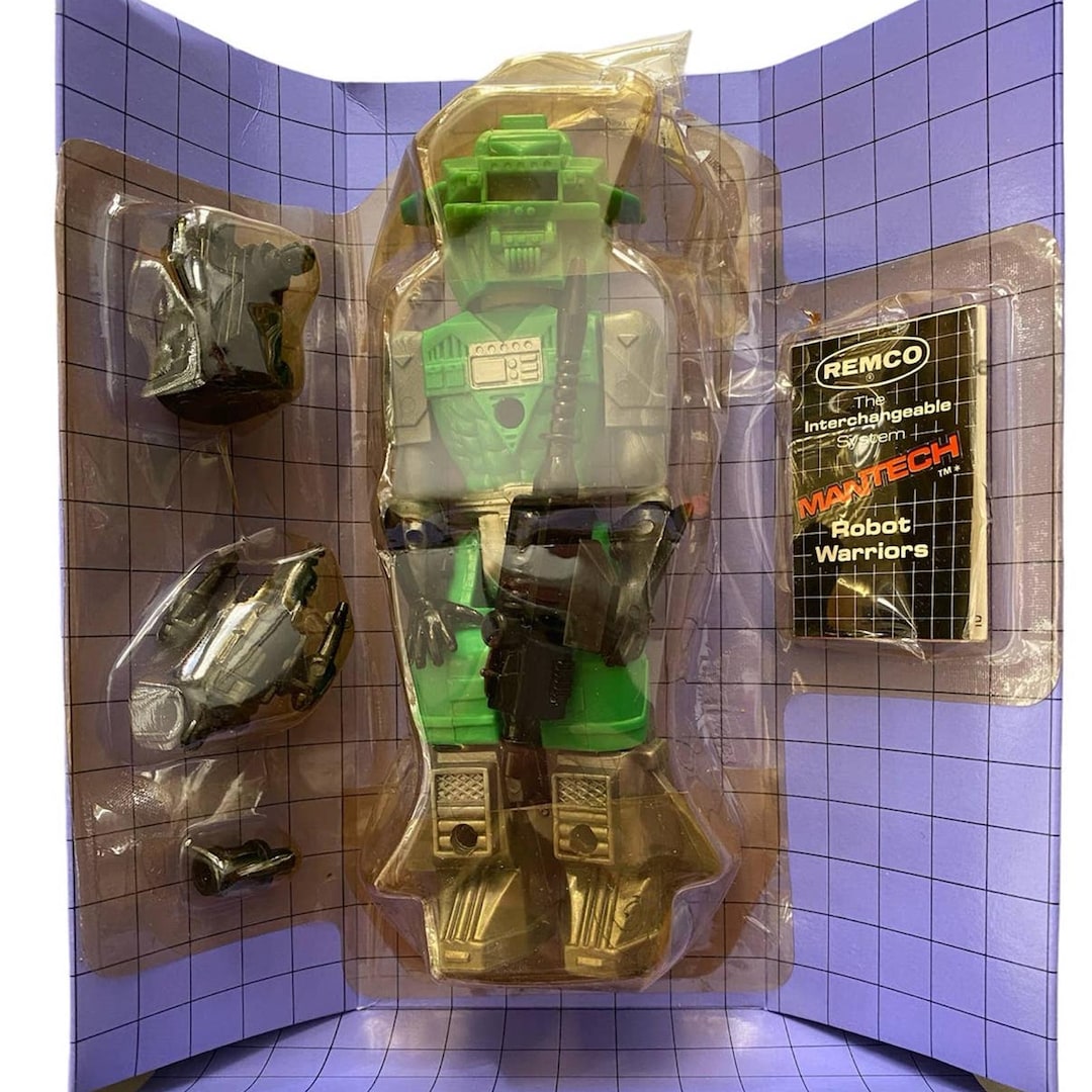 Doomtech Mantech Enemy Robot Warriors Action Figure 1983 Remco in Box ...