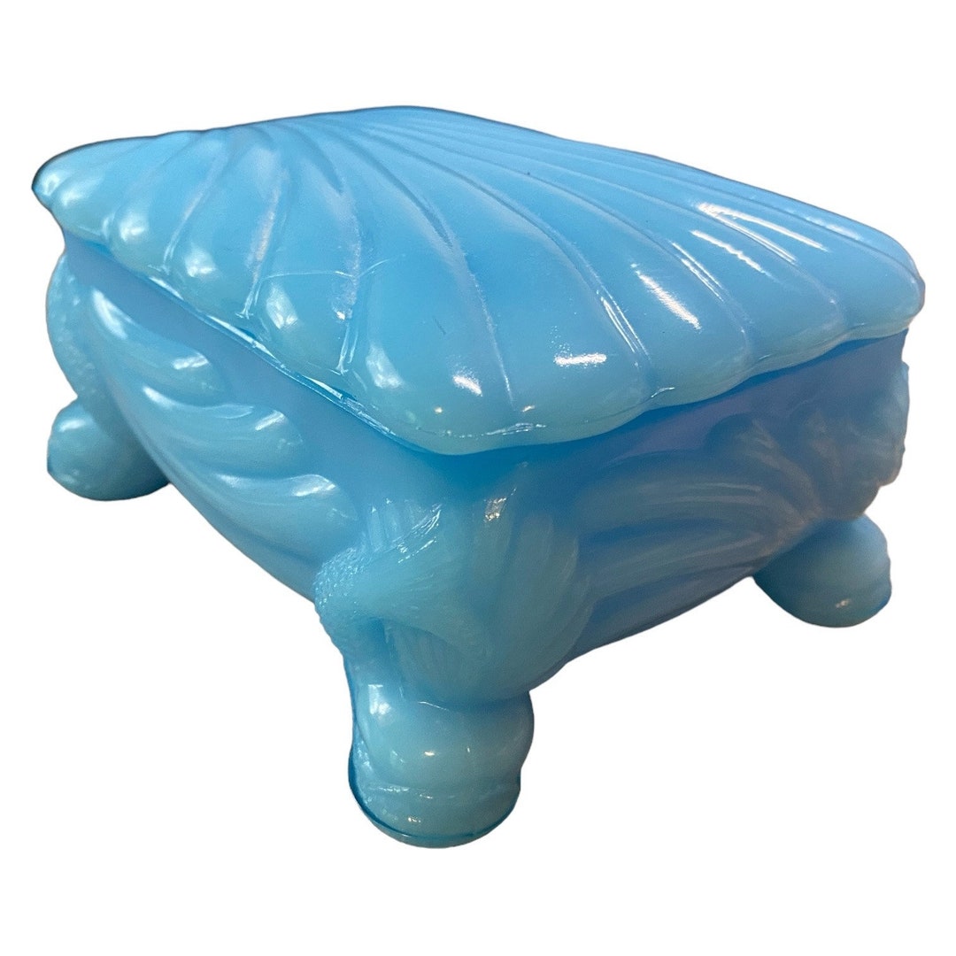 Boyd Glass Cambridge Caprice Box 1993 Waterloo Blue - Etsy