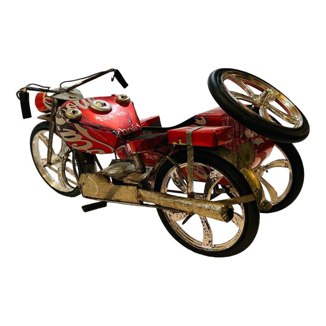 1990s Coca Cola Motorcycle With Sidecar Made From Vietnam Coke Cans - Etsy