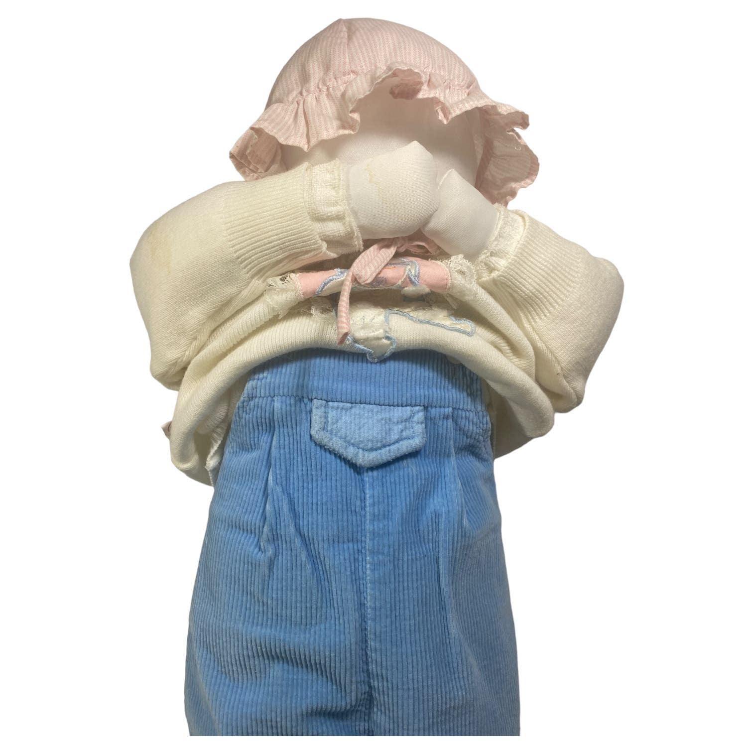 Vintage Time Out Corner Kid Doll Handmade Plain Face Baby Soft Body ...
