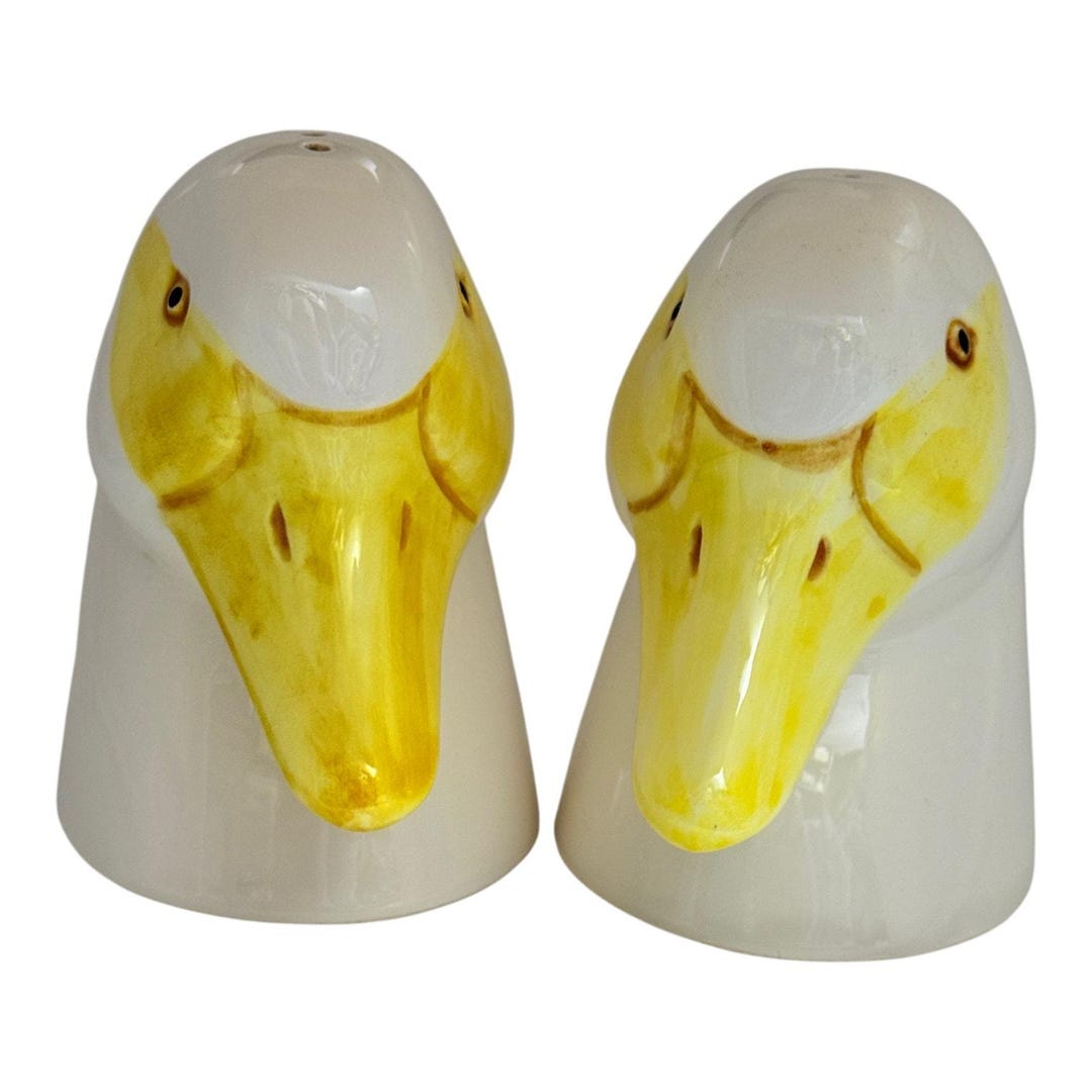 Ron Gordon Designs Anthropomorphic Duck Head Salt and Pepper Shaker Set ...