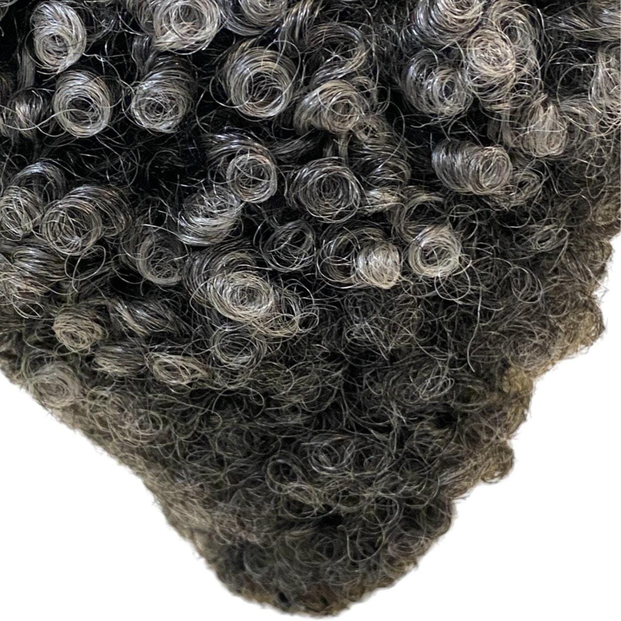 ASHRO Curly Pixie Wig Shades of Gray 100% Synthetic One Size Mature ...