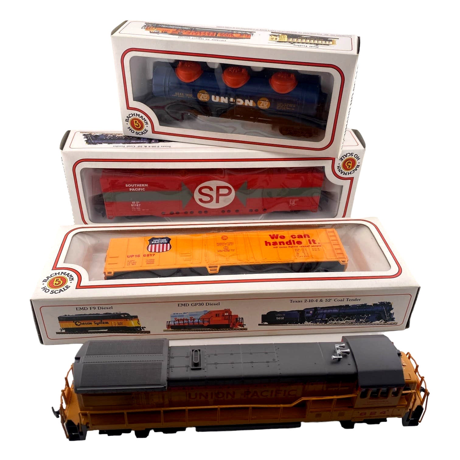 Lot of Bachmann HO Scale Train Engine Cars Track Transformer Signs ...