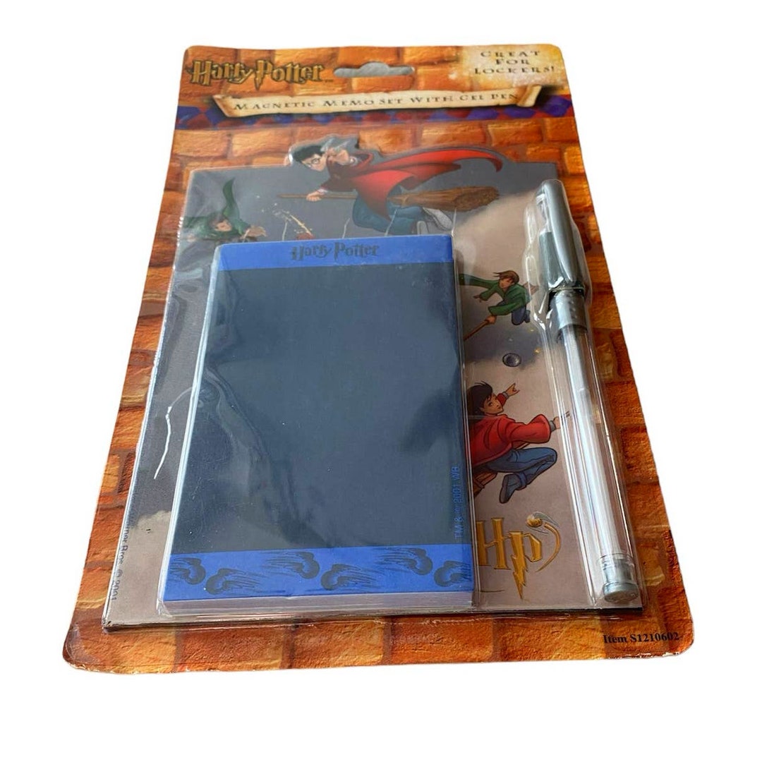 2001 Harry Potter Magnetic Memo Set With Gel Pen Vintage NIP - Etsy