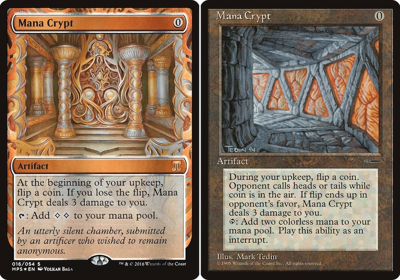 Mana Crypt High Quality Proxy MTG 1pc - Etsy