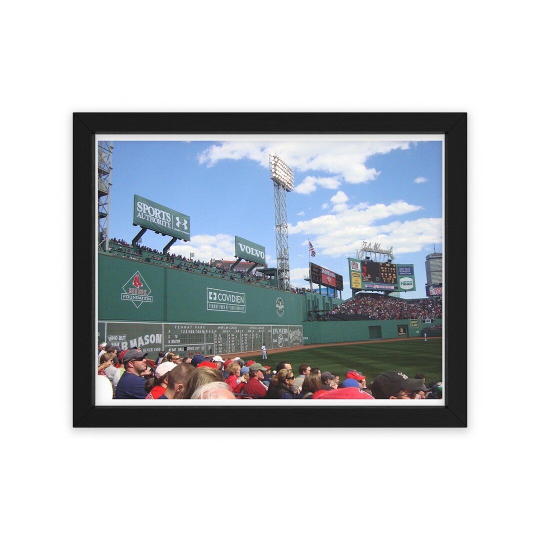 Fenway Park Green Monster Framed Poster, Horizontal - Etsy