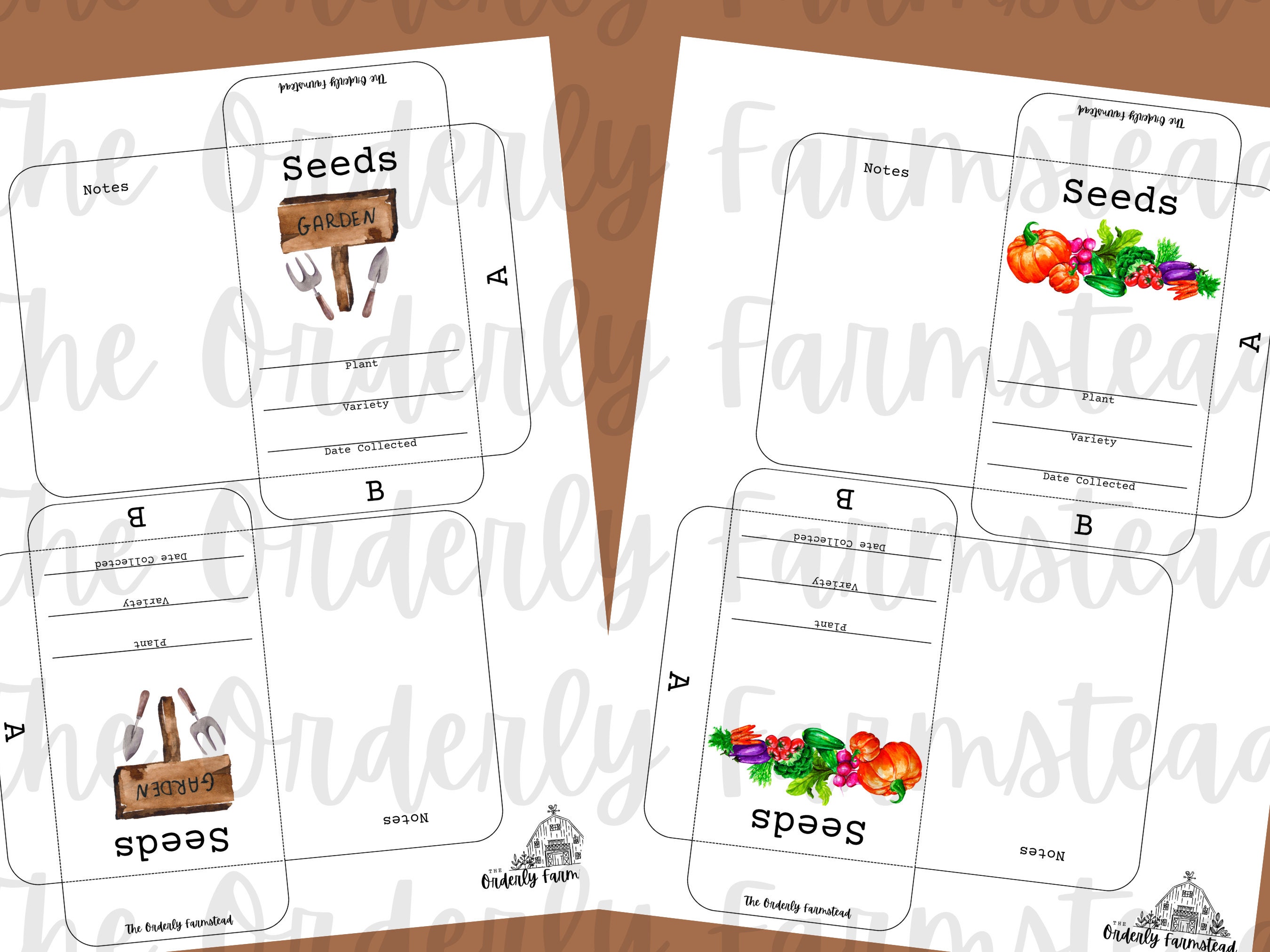 Seed Packets- -DIY Seed Packets- Printable File-seed Saving- Digital ...