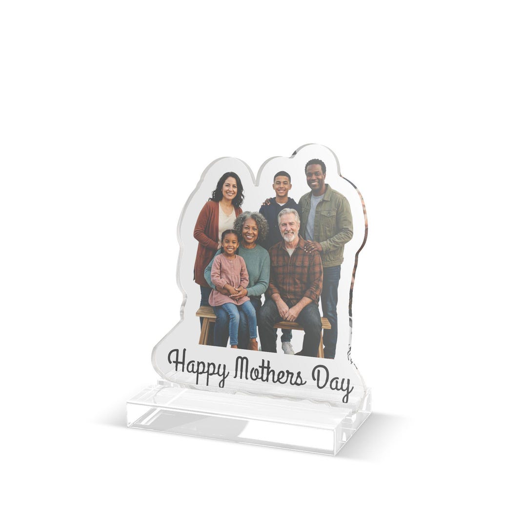 Custom Photo Family Cut Standee | Personalized Acrylic Standee, Mother ...