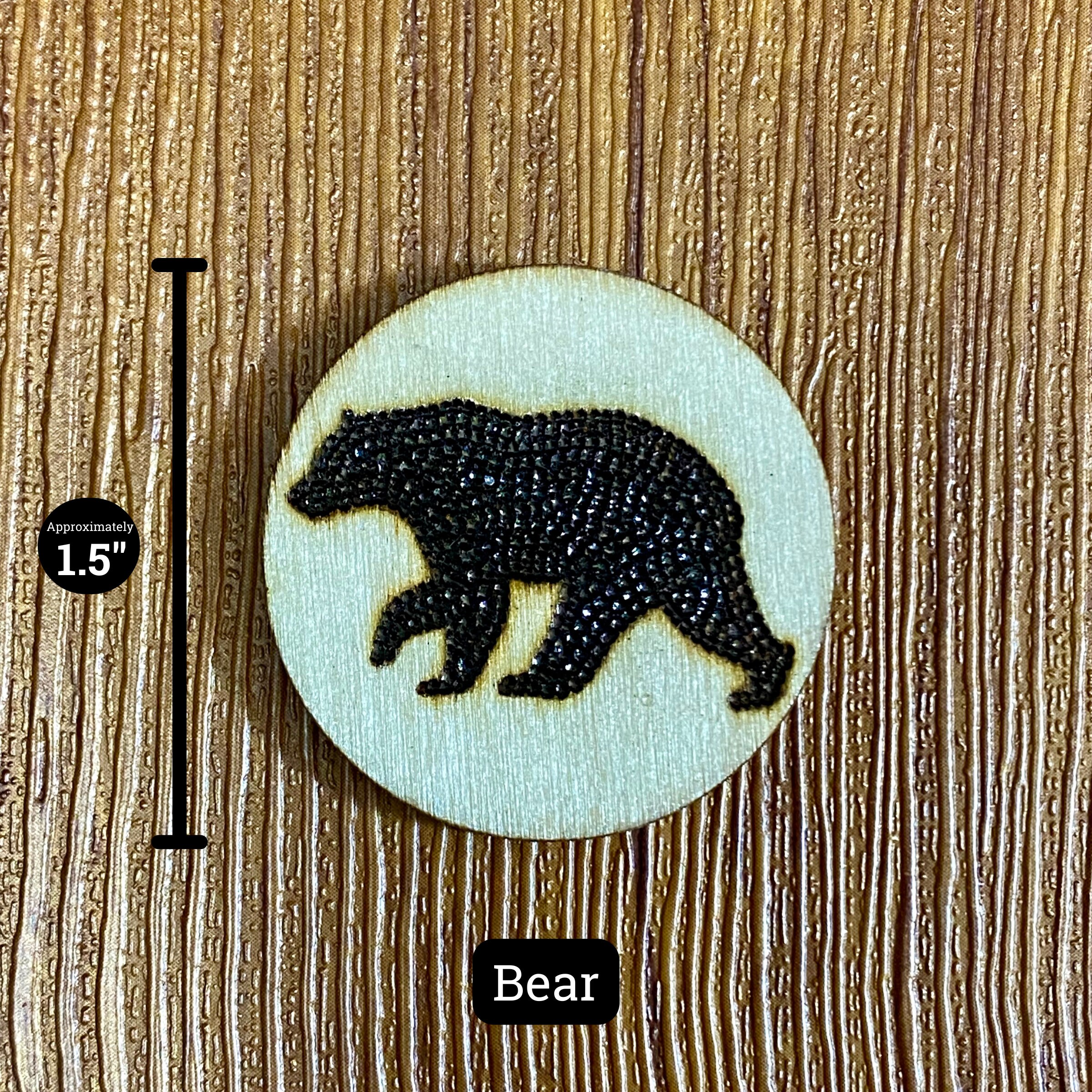 Nature and Wildlife Wooden Magnet | Hand-burned Pyrography | Stocking ...