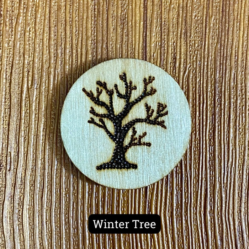 Nature and Wildlife Wooden Magnet | Hand-burned Pyrography | Stocking ...