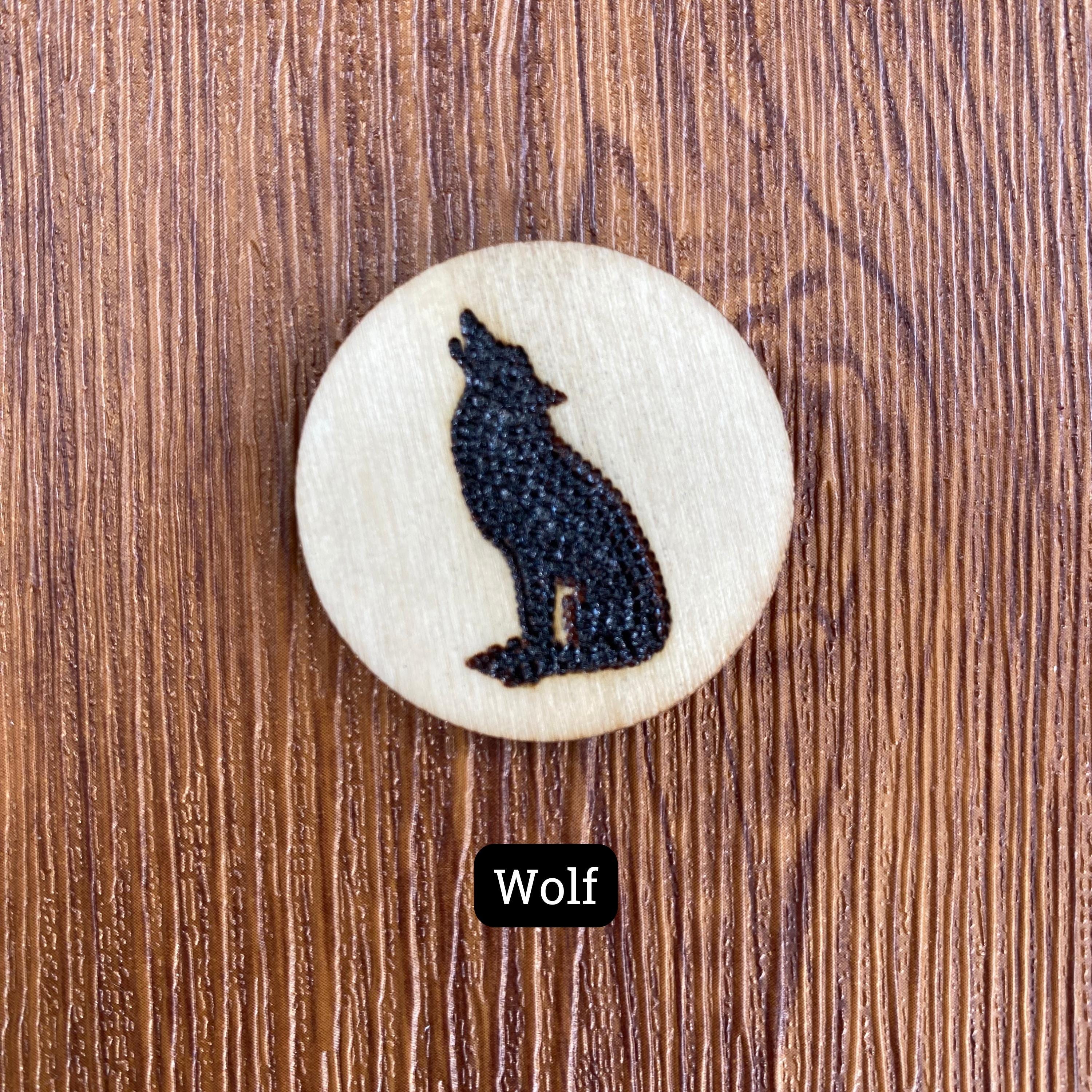 Nature and Wildlife Wooden Magnet | Hand-burned Pyrography | Stocking ...