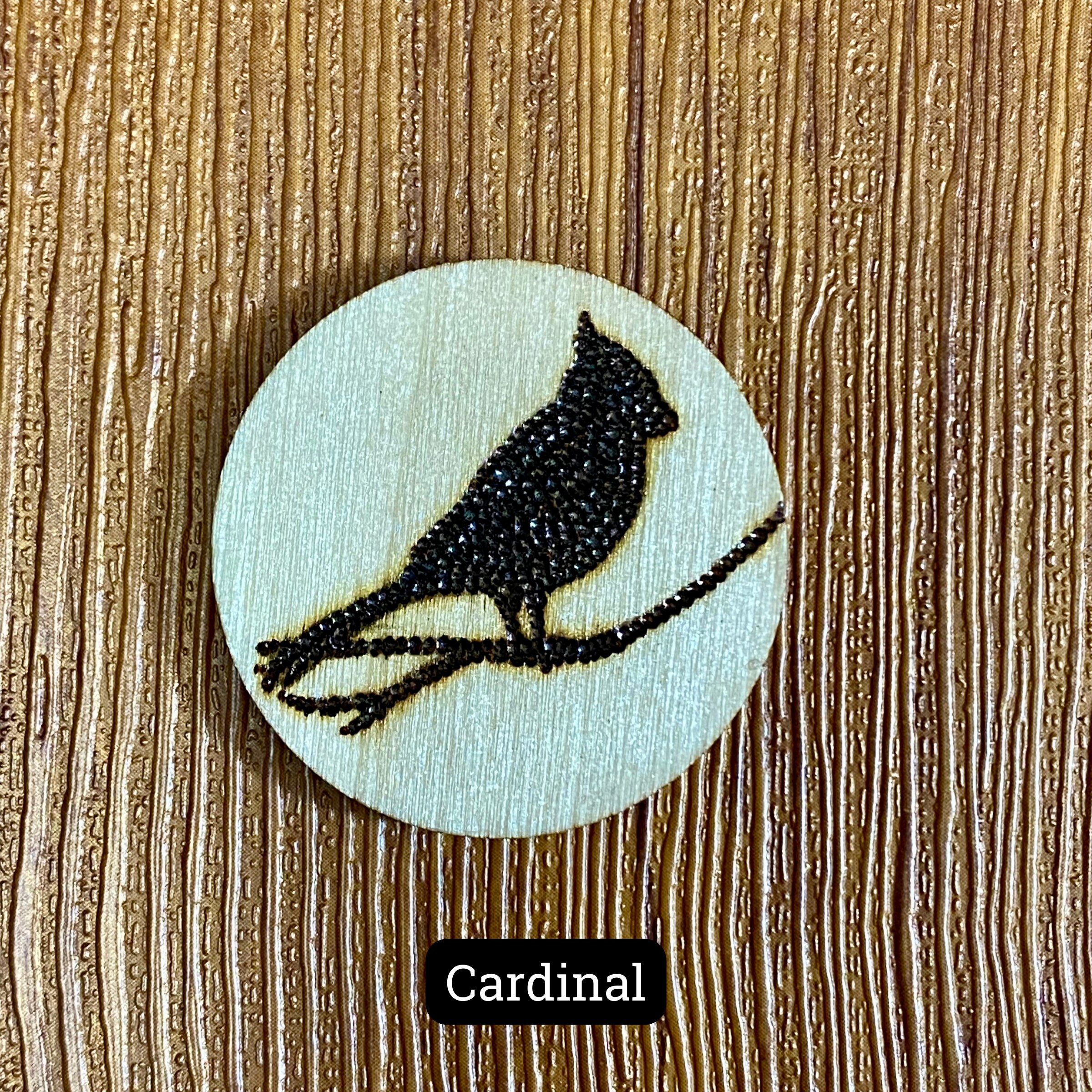 Nature and Wildlife Wooden Magnet | Hand-burned Pyrography | Stocking ...