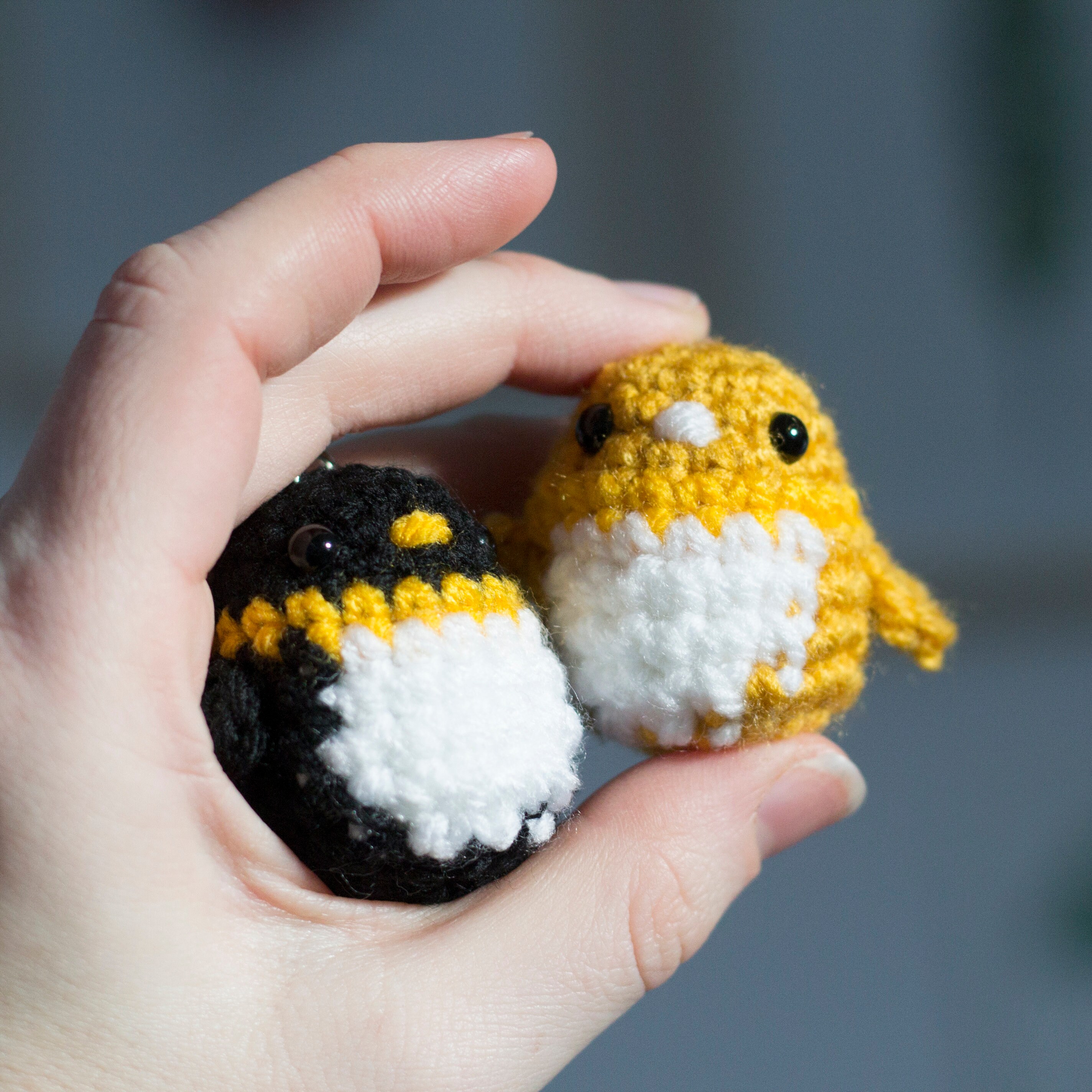 Emperor Penguin Amigurumi Crochet Keychain Stuffed Yarn Toy Plush ...