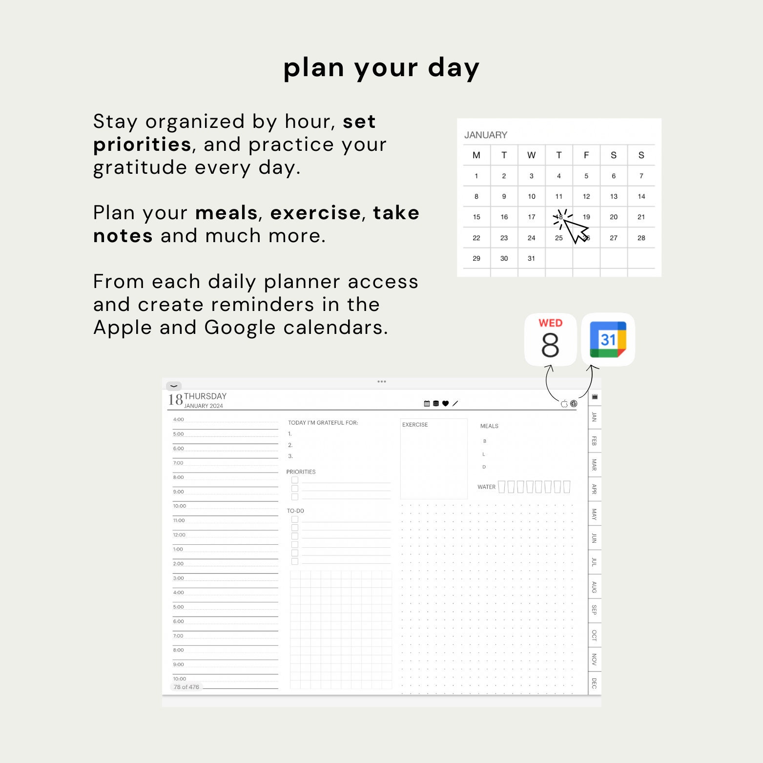Digital Planner 2024 Planner Minimalist Planner iPad Planner - Etsy