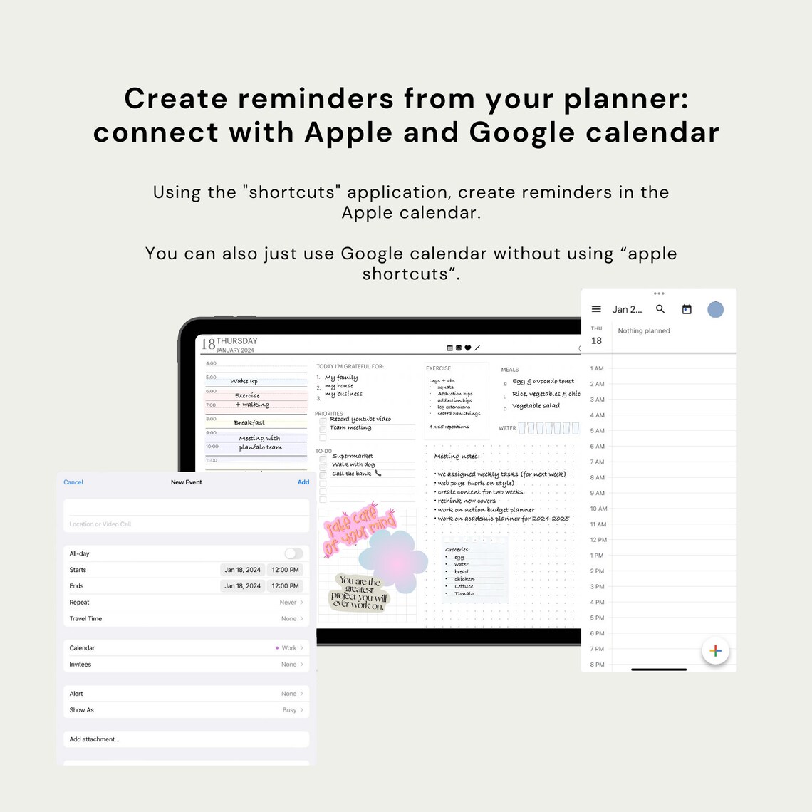Digital Planner 2024 Planner Minimalist Planner iPad Planner - Etsy
