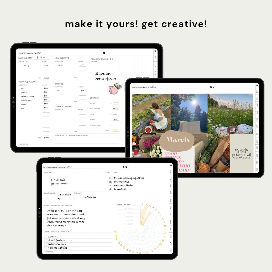 Digital Planner 2024 Planner Minimalist Planner iPad Planner - Etsy