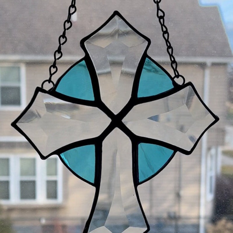 Stained Glass Cross - Etsy